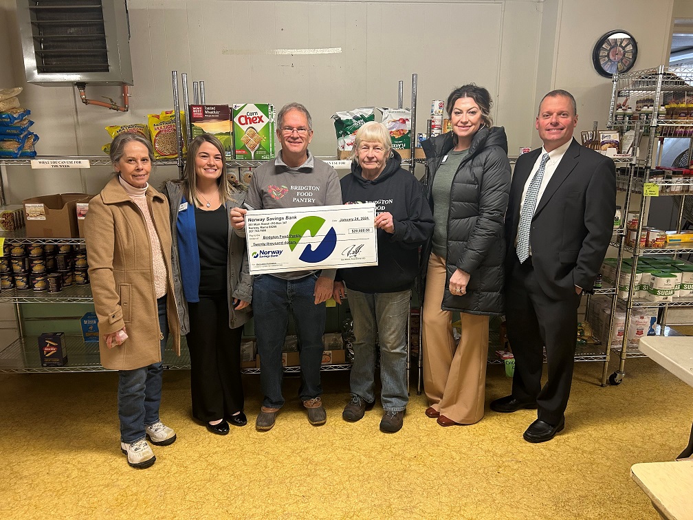 “So Many Possibilities:” Norway Savings Bank Presents $20,000 Check to ...