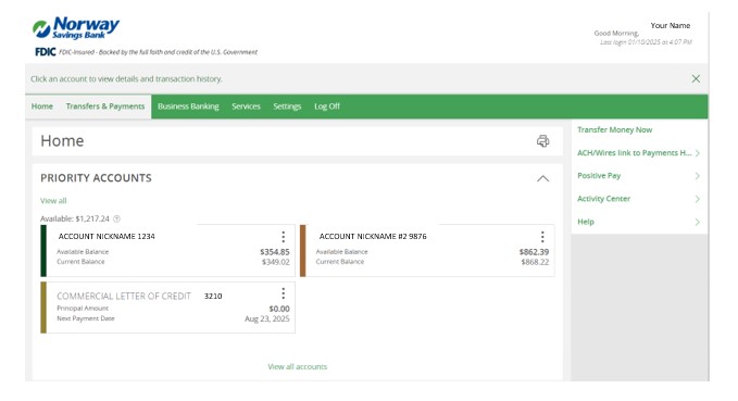 Logging Into NSB Business Online Banking for First Time? - Norway ...